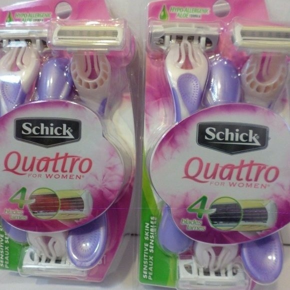 Bath & Body | Schick Quattro Sensitive Skin Razors 5 3 Packs | Poshmark
